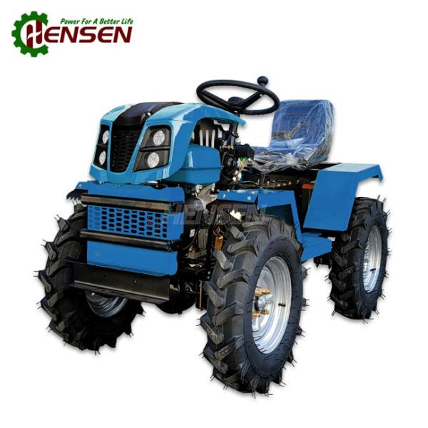 Quality 18HP Gasoline Powered Tractor Disc Brake Mini Traktor 4x4 Single Cylinder for sale