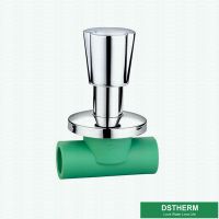 Quality Zinc Alloy Hexangular Handle PPR Stop Valve Chrome Plated for sale