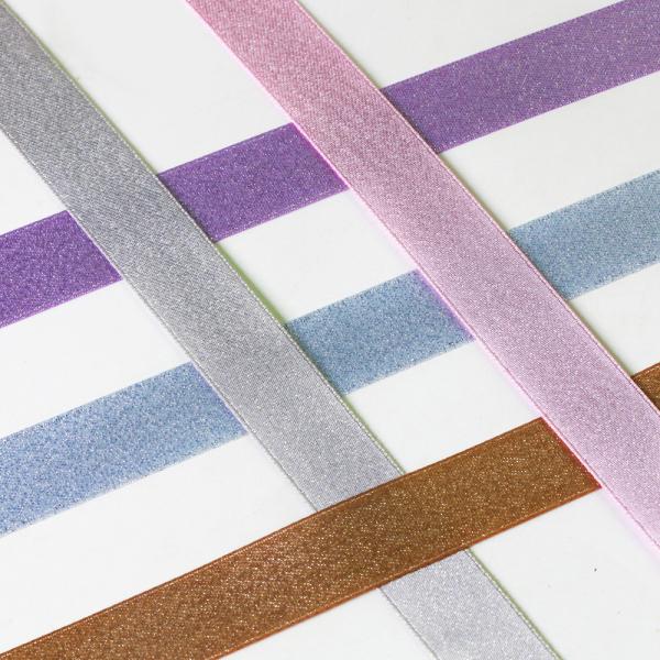 Quality Selling Silver Metallic 100% Polyester Satin Ribbon with 7 Days Sample Order for sale