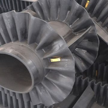 Quality Black Corrugated Sidewall Conveyor Belt NN100 NN150 NN200 for sale