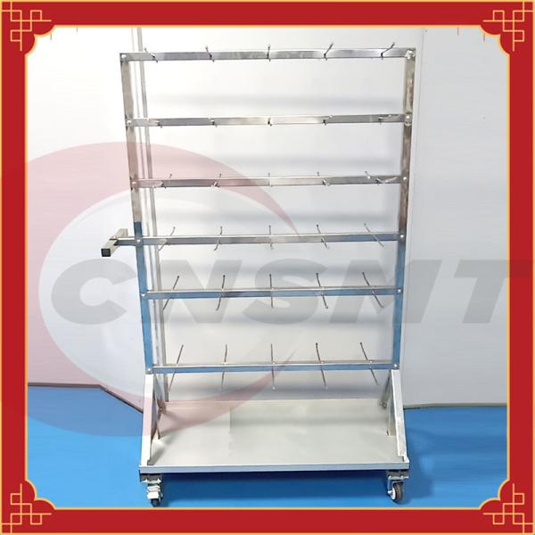 Quality Stainless Steel PCB Handling Equipment tape reel ESD PCB Hanging Trolley for sale