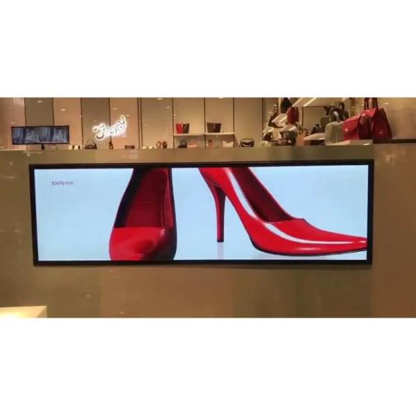 Quality Media Player Digital Signage Stretched Bar LCD Shelf Edge Display for sale