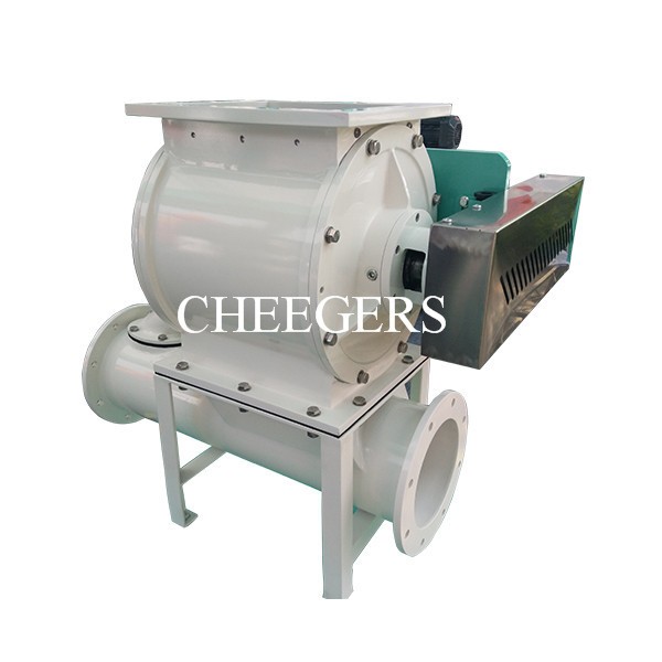 Quality 2.5L 28rpm Drop Through Rotary Valve Powder Handling 50 Tons/h for sale