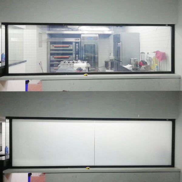 Quality Self Adhesive PDLC Film Glass Customized Easy Cleaning Conference Room Smart Glass 11mm PDLC Polymer Dispersed Liquid Crystal Glass for sale