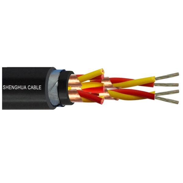 Quality Al Foil Plastic Screen PE Insulation Shielded Power Cable with CU core for sale