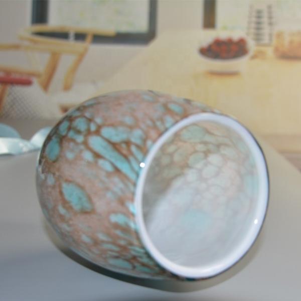 Quality Turquoise Solid Color Votive Glass Candle Holders for sale