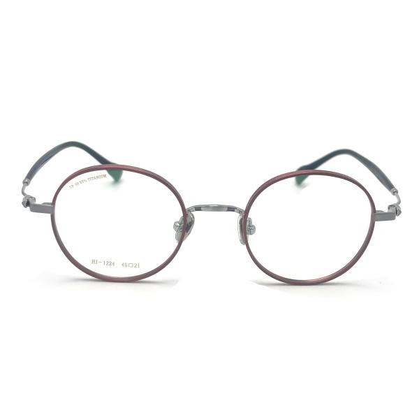 Quality TD065 Lightweight Titanium Frame with retro round eyeshape for sale