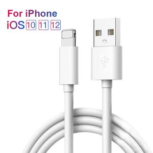Quality TPE PVC 3ft 6ft IPhone Charger Cable MFi 2.4A For Apple IPhone for sale