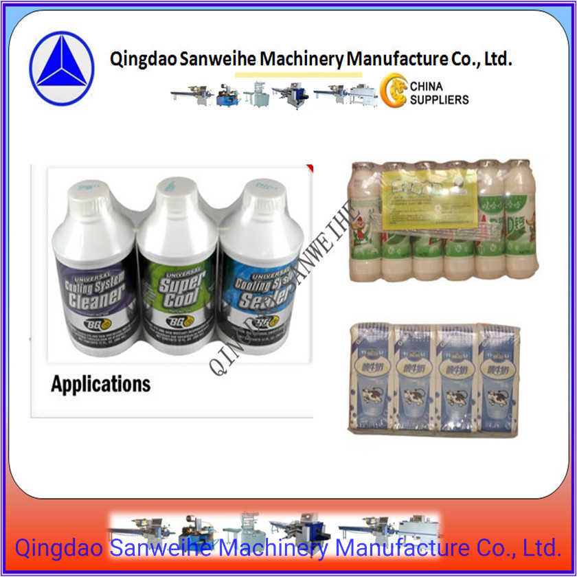 China Manufacture Glass Bottles Shrink Packing Machine Fully Sealed Type with POF Film