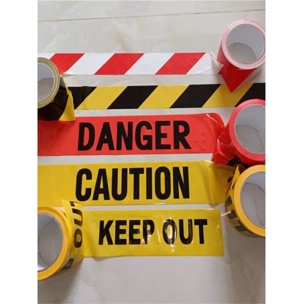 Quality Custom Printing Logo Warning Tape PE Non-adhesive Barricade Tape for sale