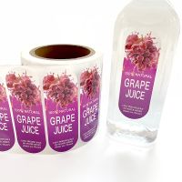 Quality Custom Printing Service Vinyl Waterproof Self Adhesive Packaging Transparent for sale