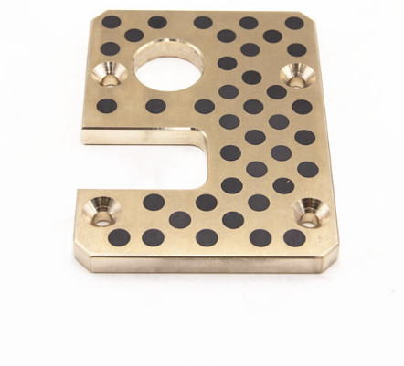 Quality Mould & Injection Copper Self Lube Wear Plates With Graphite Inlaid Bronze Bushings Retainers for sale