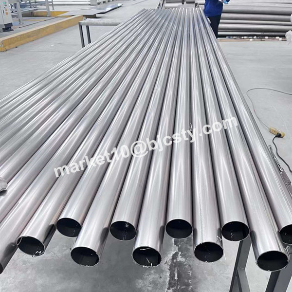 Quality Titanium Welded Pipe Heat Exchange Tube For PTA Oxidation Reaction Condenser for sale