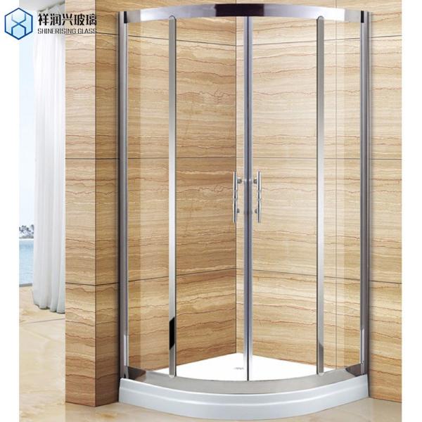 Quality Bathroom 6mm Tempered Small Shower Screen Silver Pivot Shower Door for for sale