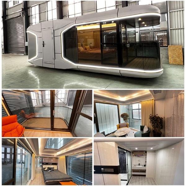 Quality Modular Prefab House 2 Bedroom Container Home with Folding Design and Capsule for sale