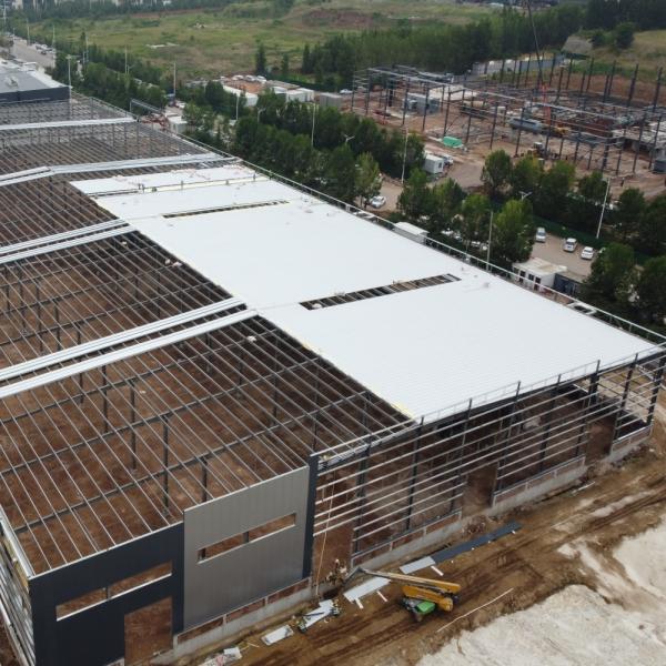 Quality Large Span Pre Engineered Steel Frame Warehouse Q235B Q355B for sale