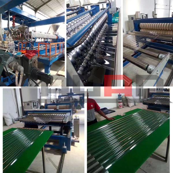 Quality PET Corrugated Wave Roof Tile Sheet Extrusion Machine Width 850-1050mm for sale