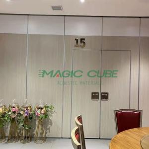 Quality Melamine MDF Foldable Acoustic Partition System Fabric Surface For Hotel for sale