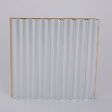 Quality Damask Pattern WPC Laminated Fluted Flat Wall Solid Panel for Interior for sale