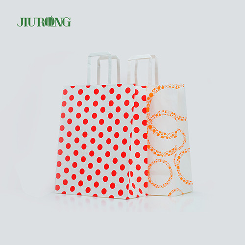 Quality Brown Biodegradable Newspaper Bags Environmentally Friendly 280mm Width for sale