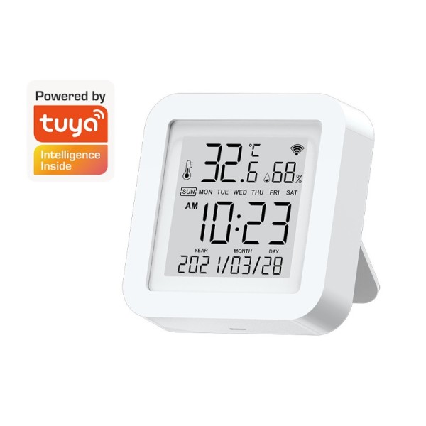 Quality LED Screen 2.4G Wifi Thermometer Hygrometer Smart Hygrometer Alexa for sale