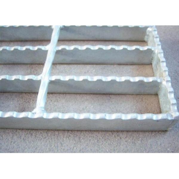 Quality 40 X 5 Serrated Bar Grating , Metal Building Hot Dipped Galvanised Steel Grate for sale