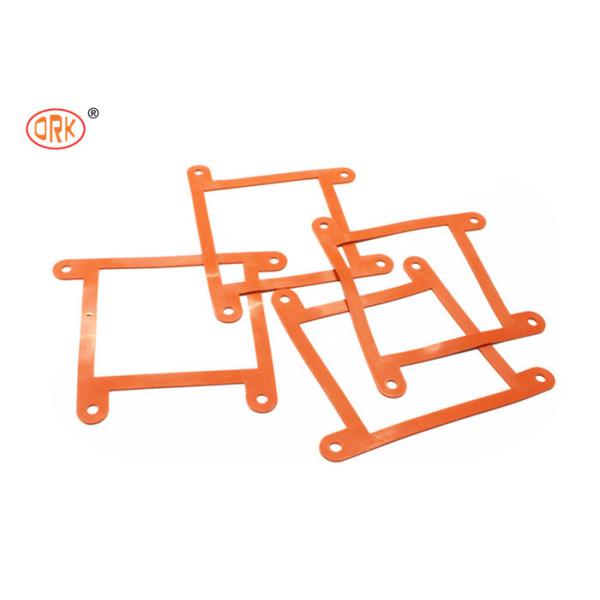 Quality Custom Heat Resistant Red Silicone Rubber Gaskets for sale