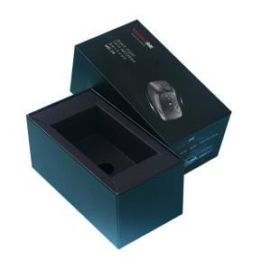 Quality 150x150mm Custom Printed Paper Boxes , Metallic Paper Packaging with plastic for sale