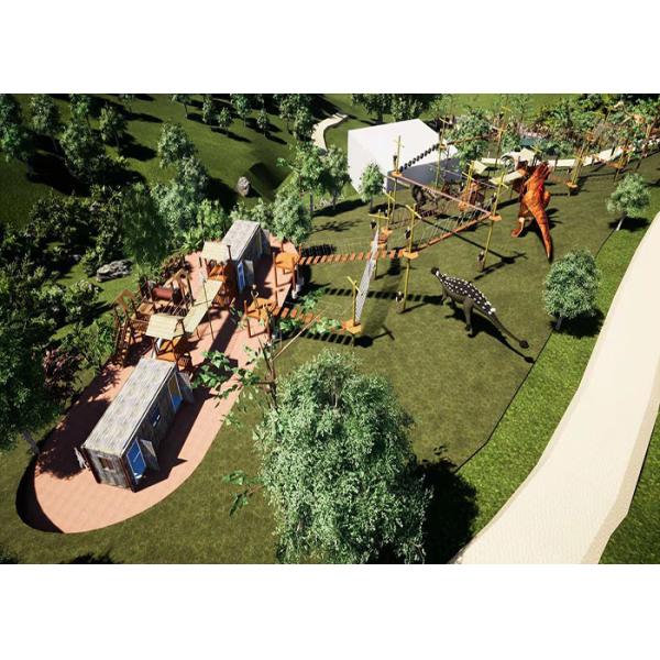 Quality Dinosaur Theme Outdoor Adventure Playground for Children and Adults for sale