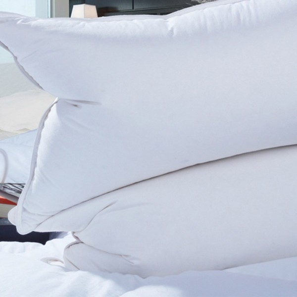 Quality Microfiber Filling Hotel Style Pillows Luxury White Rectangle Shape for sale