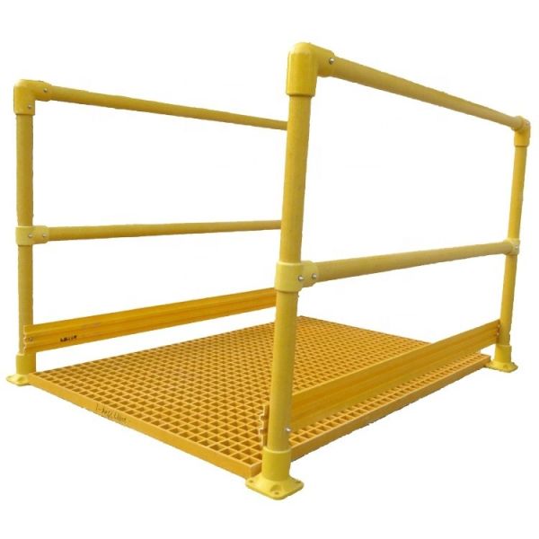 Quality Outdoor FRP Fence Durable Fiberglass Pultrusion Design for UV-Protection Handrail for sale