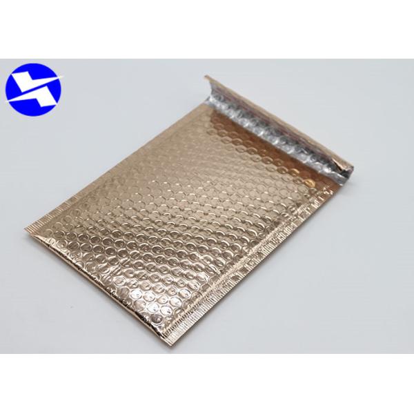 Quality Reusable Metallic Bubble Mailers Envelopes Self Adhesive 6*9 Inch Custom Color for sale