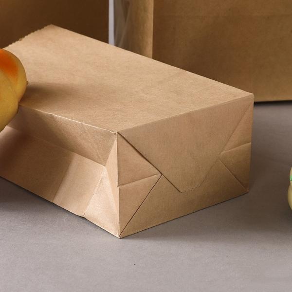 Quality Kraft Biodegradable Disposable Tableware Candy Paper Bag Without Handle BSCI for sale
