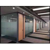 Quality Sliding Frosted Glass Partition Wall Cubicles For Living Room Office for sale