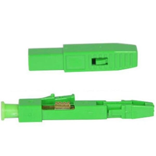 Quality LC APC Singlemode Fiber Optic Connector Pre Polished Ferrule Field Assembly for sale