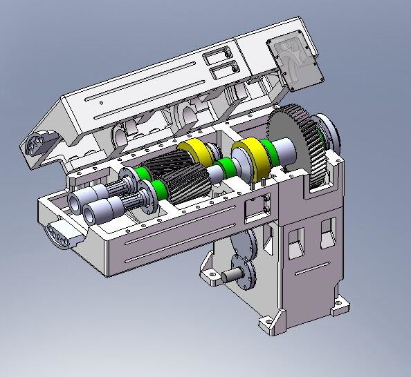Quality High Torque 20CrMnTiA Vertical Gear Box For Twin Screw Extruder for sale