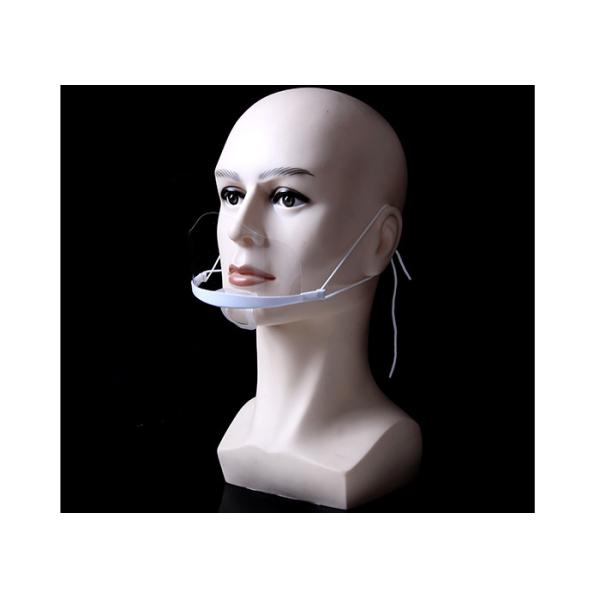 Quality Double Sides Adjustable Anti Mist Half Face Shield Plastic Mouth Nose Visor for sale
