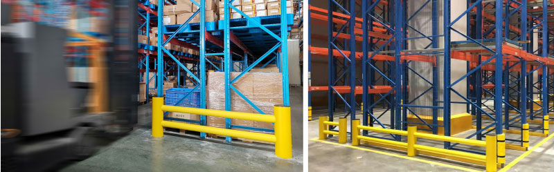 Racking Upright Protectors  Rack End  Protector Guard  Warehouse Safety Bollard