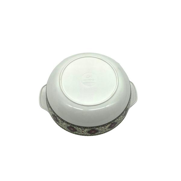 Quality Kitchenware Serving Melamine Bowl Lid Non Toxic Tasteless Ripple for sale