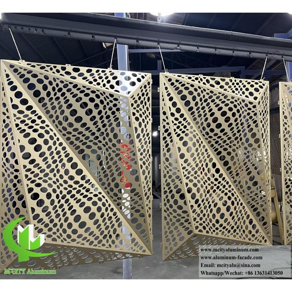Quality 3D Aluminum Cladding Panel with PVDF Coating and Customizable Patterns in for sale