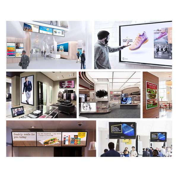 Quality 64MB Wall Mounted Digital Signage Poster 24 Inch LCD Monitors Display for sale