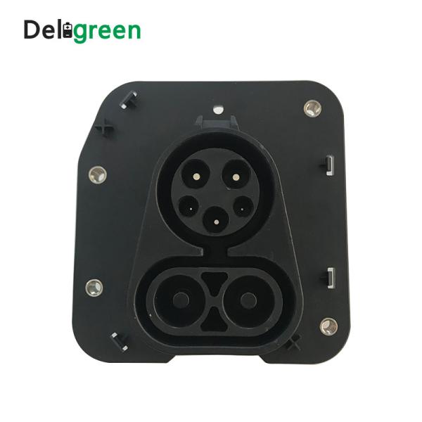 Quality Thermoplastic CCS1 150Amp Combo Sae J1772 Socket for sale