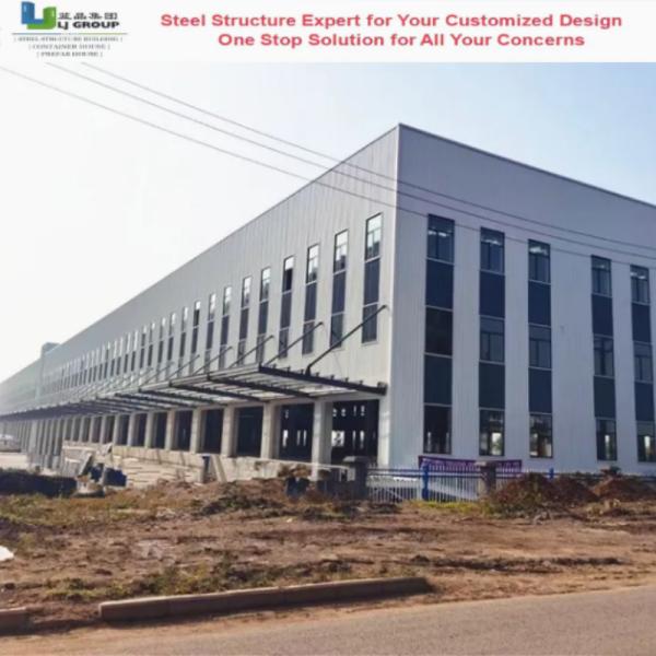 Quality Fireproof Commercial Steel Building Corrugated Color Steel Sheet Frame Braced Structure for sale