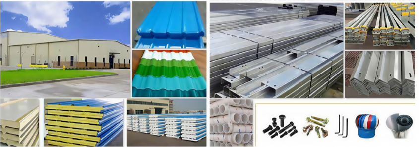 Steel structure workshop interior
