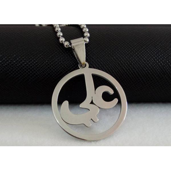 Quality Creative Titanium Steel Arabic Texts Necklace For Arab Cultural Commemoration for sale