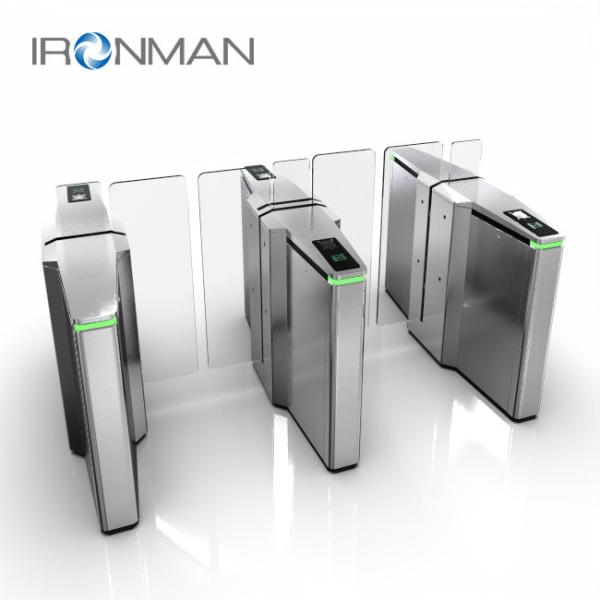 Quality Security Glass Swing Turnstile , Entrance Gate Security Systems for sale