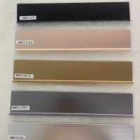 Quality Aluminum Skirting Profile for LED Baseboard Wall and Floor Trim 2.5 Meters One for sale
