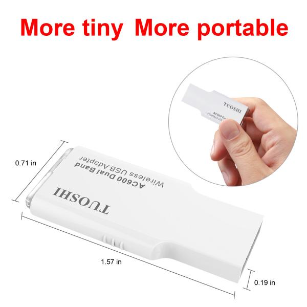 Quality 600Mbps USB Outdoor WiFi Antenna PC Desktop Computer Ethernet Wifi Dongle for sale