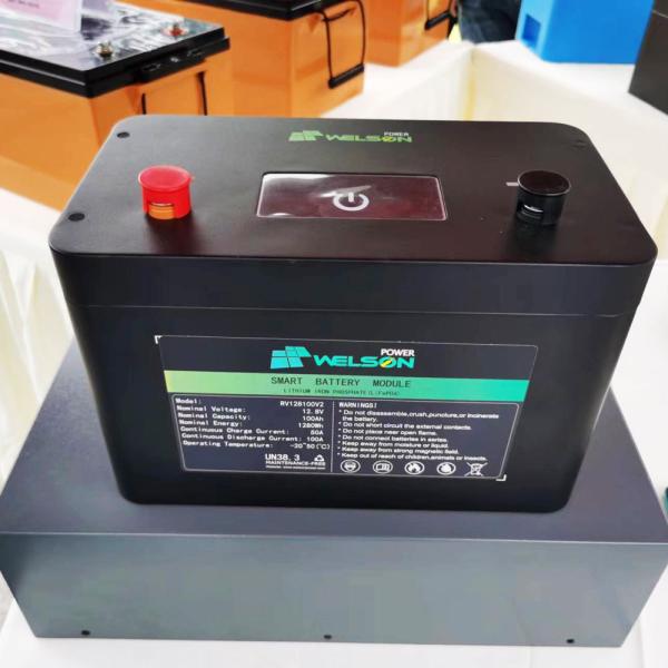 Quality Rack Mount 12V 100Ah RV Lifepo4 Battery Ev Rechargeable Solar for sale