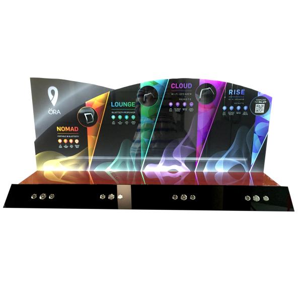 Quality MDF POP Speaker Electronic Display Stands Waterproof Sturdy Durable for sale